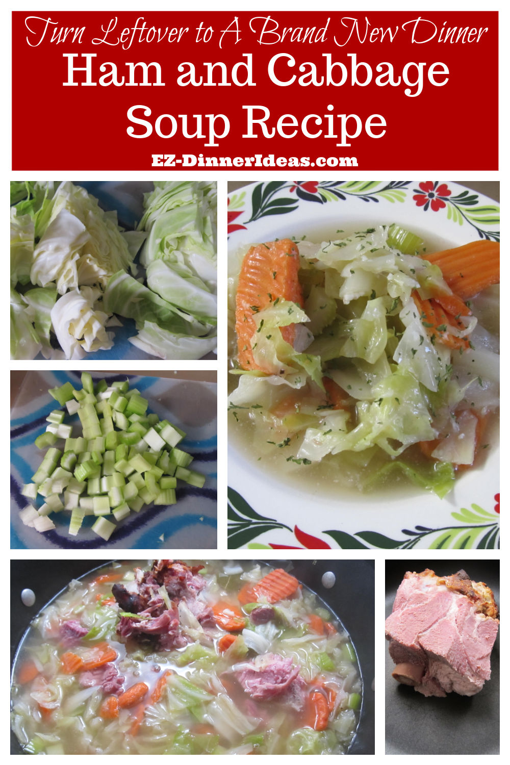 Ham and Cabbage Soup Recipe | Ham Bone Cabbage Soup